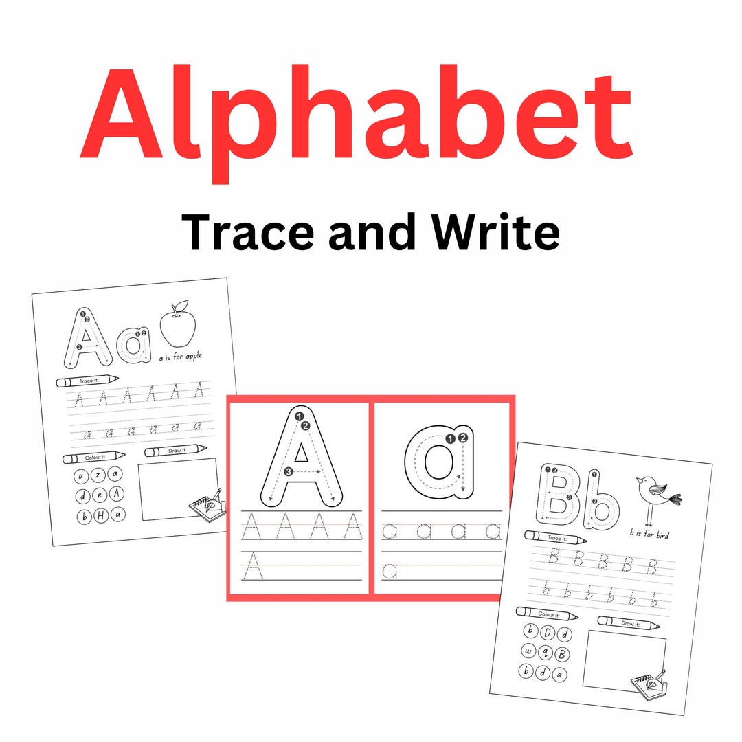 52 ABC Phonics Tracing Cards. Preschool- Kindergarten Handwriting and ...