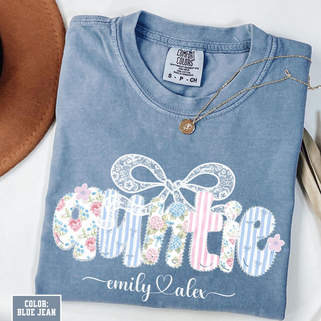 Personalized Auntie Comfort Colors Shirt, Gifts for Cool Aunties to Be ...