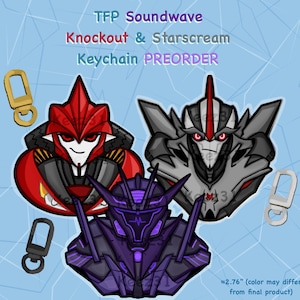 Transformers Prime ] TFP Soundwave, Knock Out & Starscream Acrylic ...