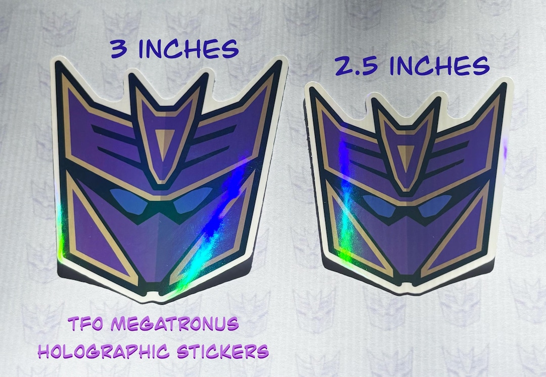 Transformers One Holographic Megatronus Diecut Stickers (not Waterproof ...