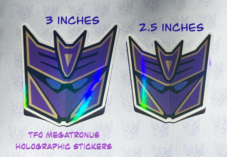 Transformers One Holographic Megatronus Diecut Stickers (not Waterproof ...