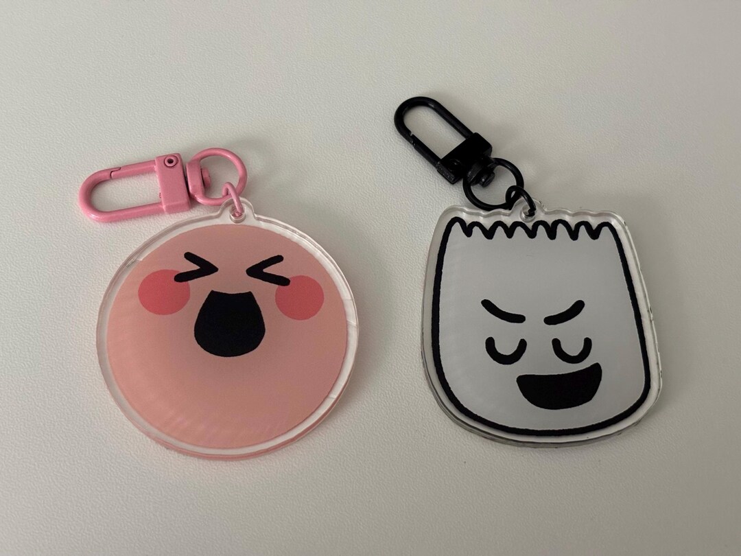 Matching Happy & Proud Tiktok Emoji Keychains - Etsy