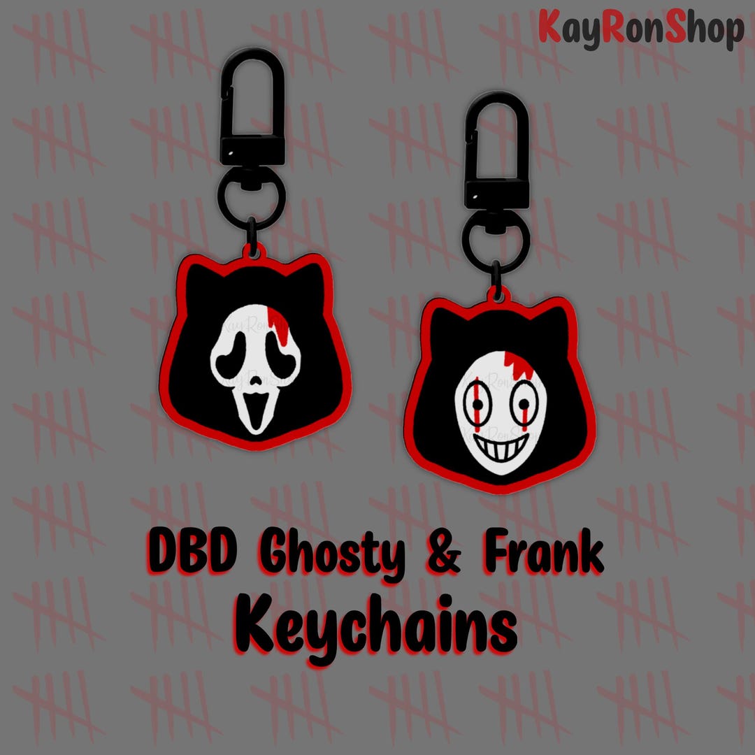 DBD Kitty Cat Ghostface and Frank Legion Matching Keychains - Etsy