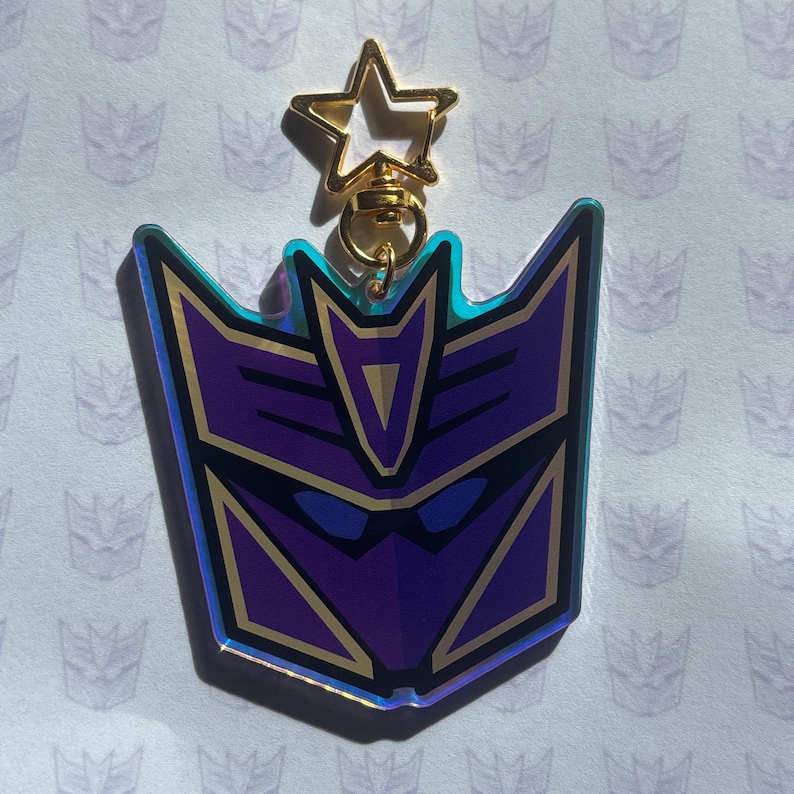 Transformers One Megatronus Prime Holo Back Acrylic Keychain - Etsy