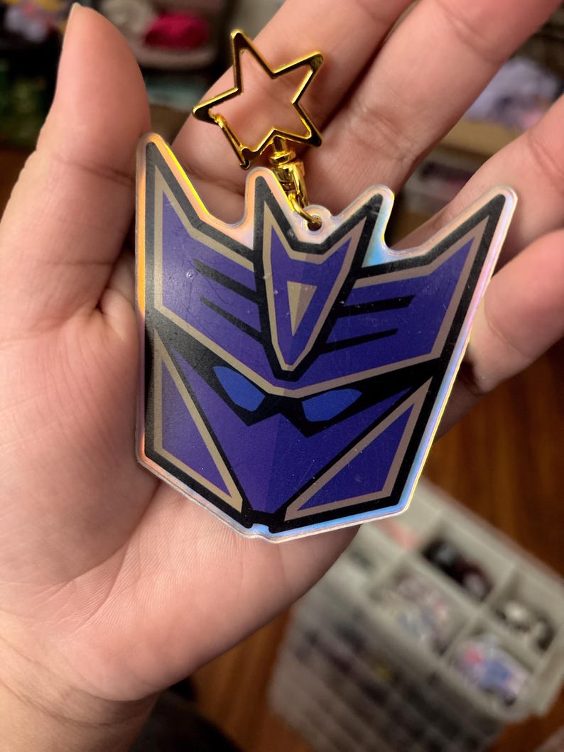 Transformers One Megatronus Prime Holo Back Acrylic Keychain - Etsy