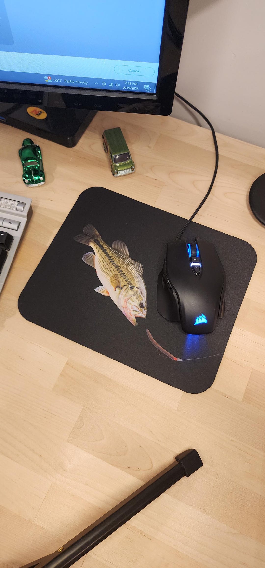 Buy Largemouth Bass Fishing Texas Rig Mouse Pad Online in India - Etsy