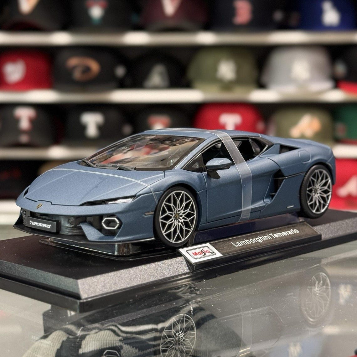 Maisto Lamborghini Temerario 2024 Matte Blue 1/18 Scale Diecast Model ...