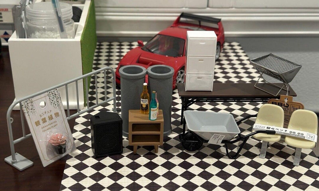 1/18 Scale Diorama Bundle Props for Miniature Diorama Set 1/12 | Made ...