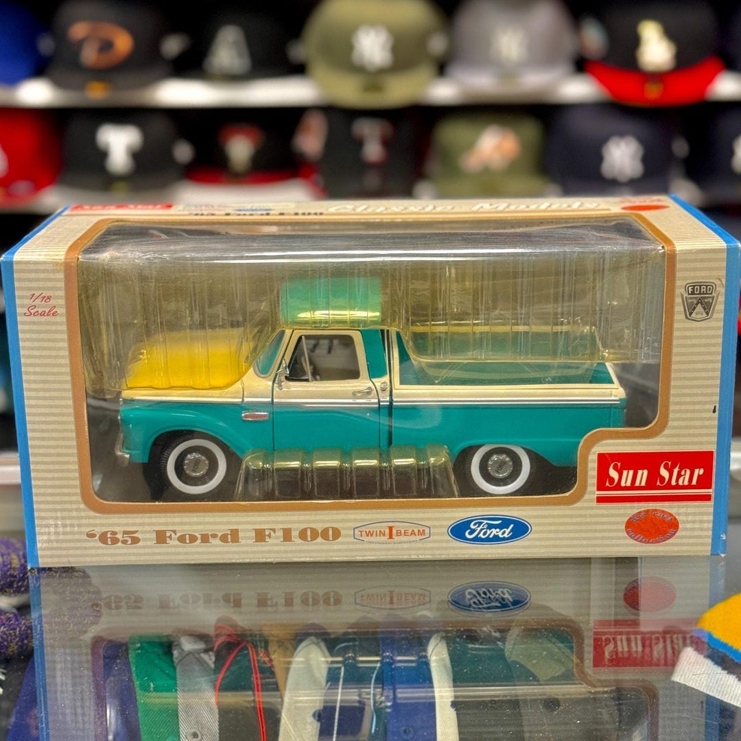 1/18 1965 Ford F100 Teal/white Twin Beam Pickup Sun Star Diecast - Etsy