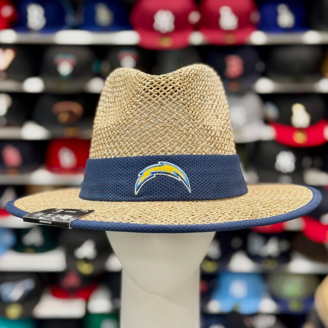 New Era Los Angeles Chargers Straw Hat | New Old Stock - Etsy