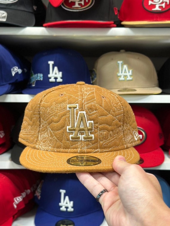LA Dodgers Vintage New Era 59FIFTY Fitted Cap | Beige… - Gem