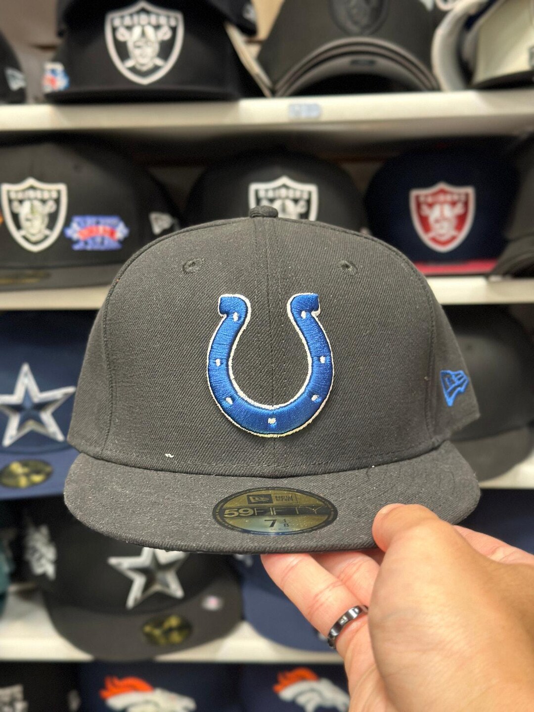 Indianapolis Colt NFL Vintage Fitted Hat New Era 59FIFTY Sized Cap Size ...