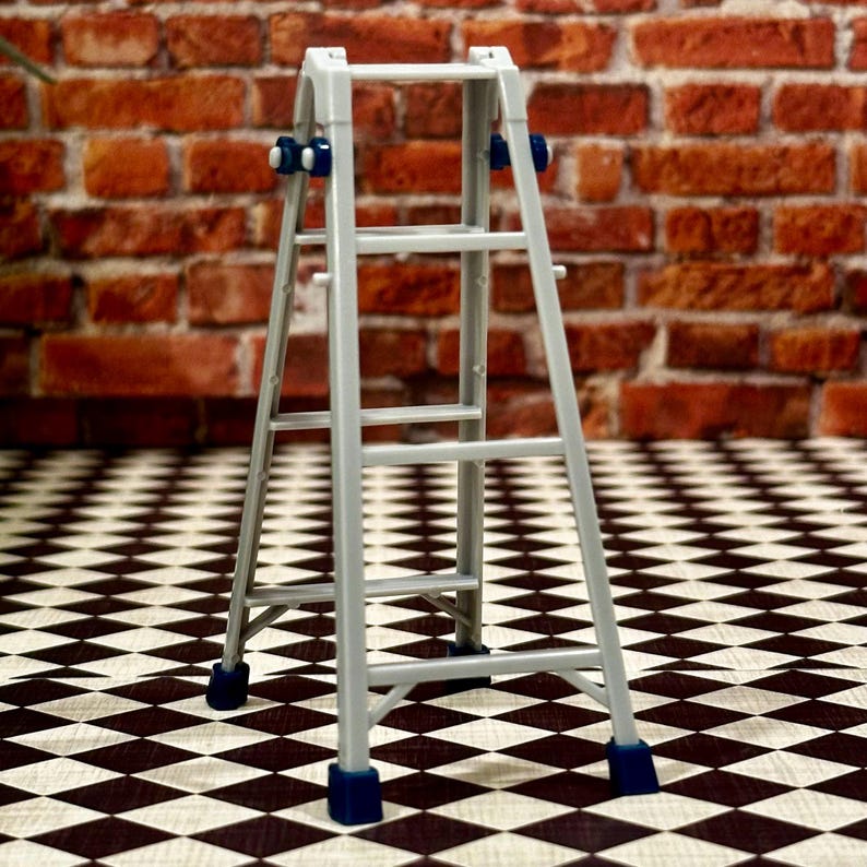 1/18 Scale Foldable Ladder Miniature Diorama Set | Made in Japan - Etsy
