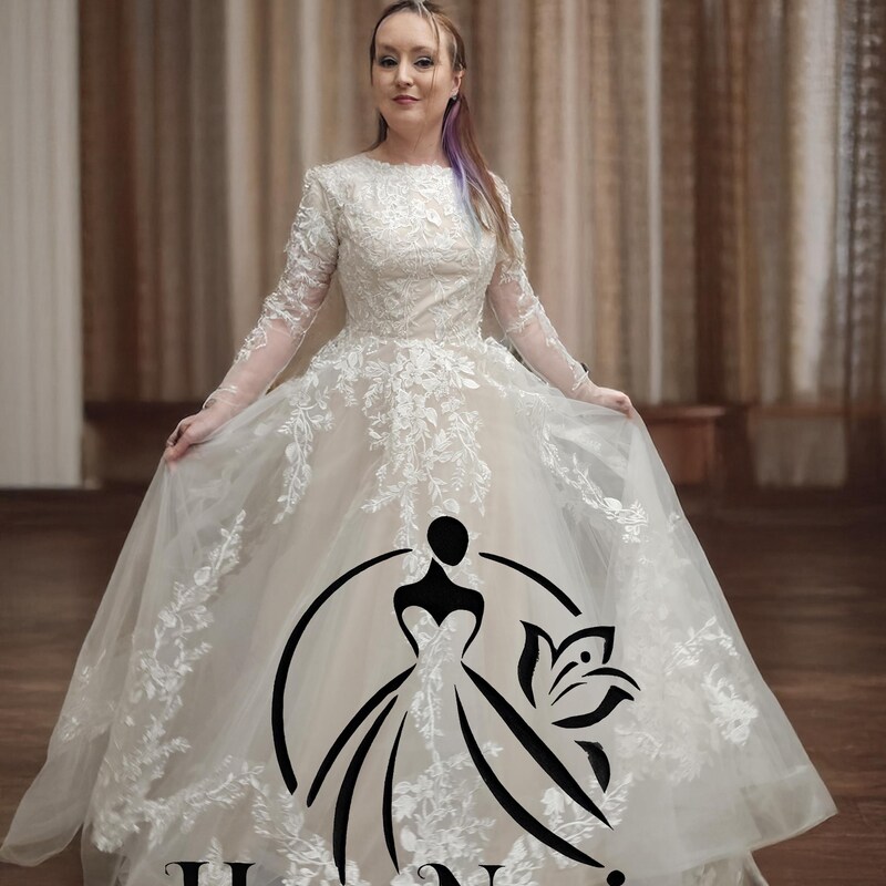 Modest Ball Gown Wedding Dress - Etsy