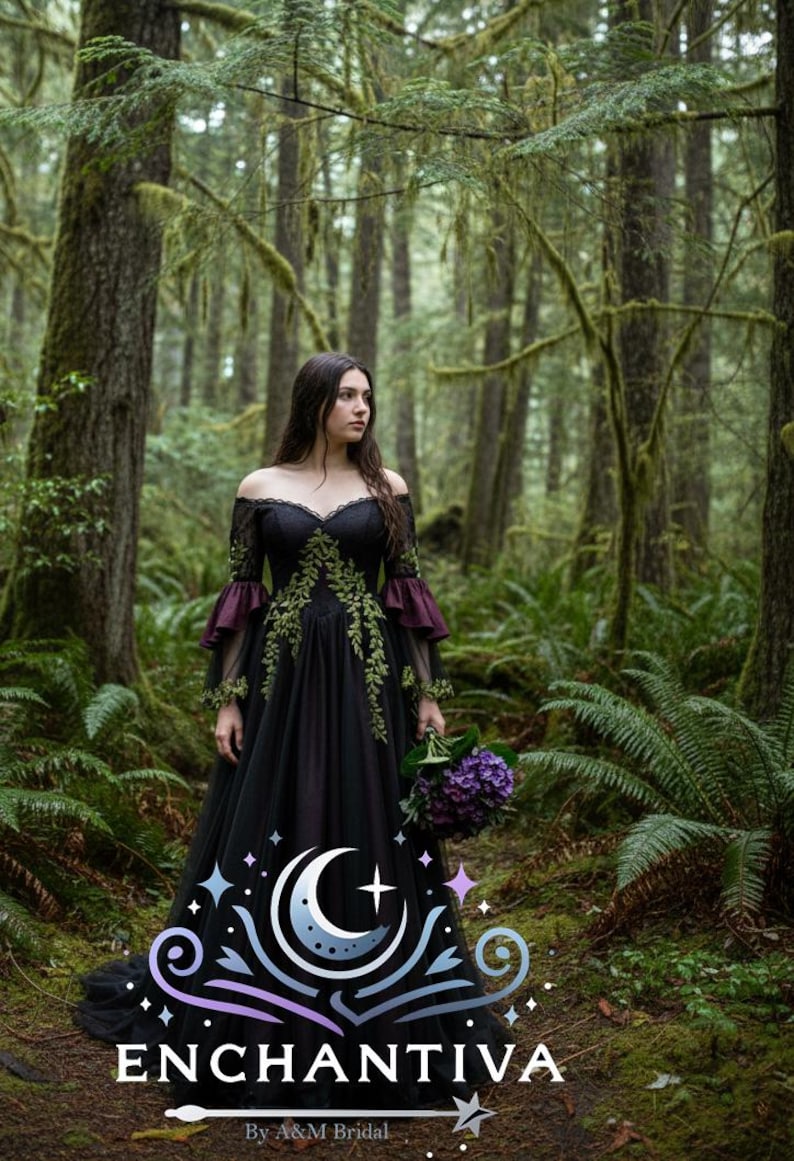 Mystic Ivy Magical, Forest-inspired Elegant Wedding Dress Bridal Gown ...