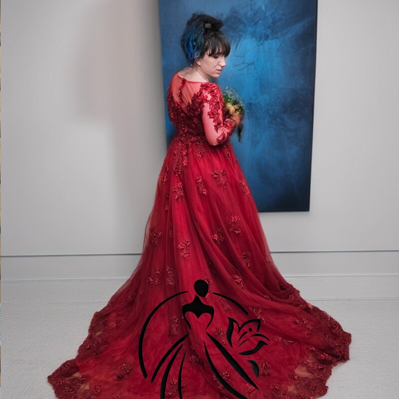 Red Gown - Etsy