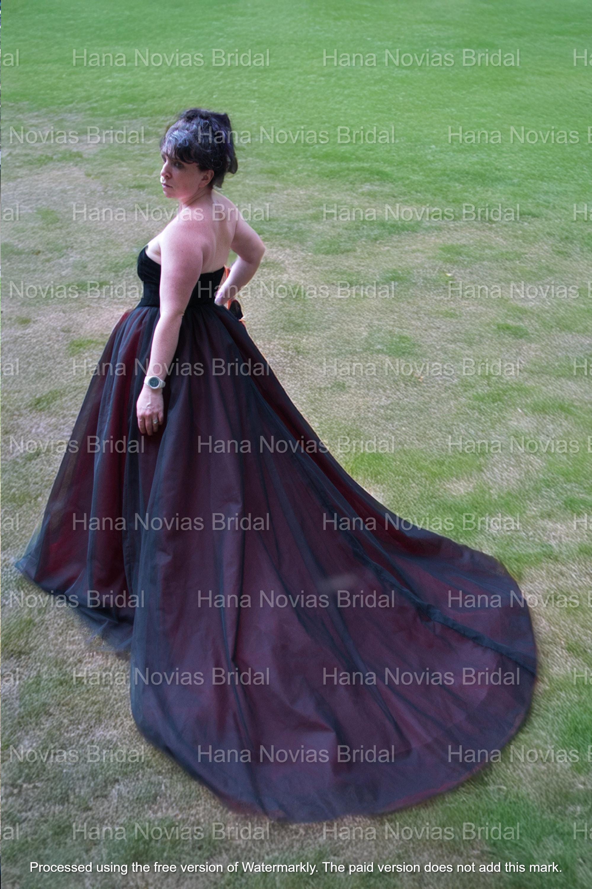 Velvet Gothic Wedding Dress, Margaret Gown With Detachable Sleeves ...
