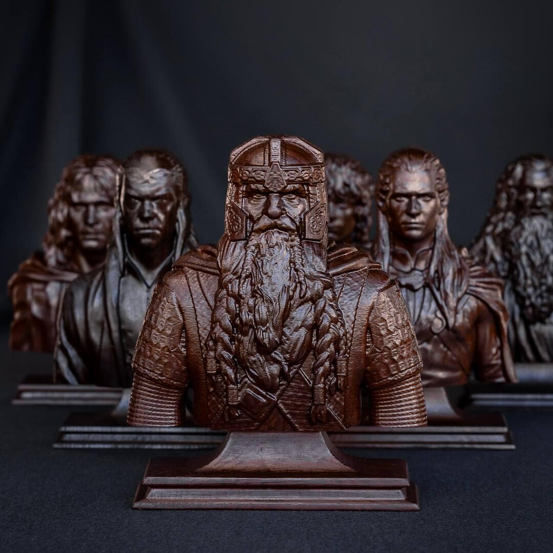 Wooden Gimli Statue: Lord of the Rings Beechwood Figurine - Etsy