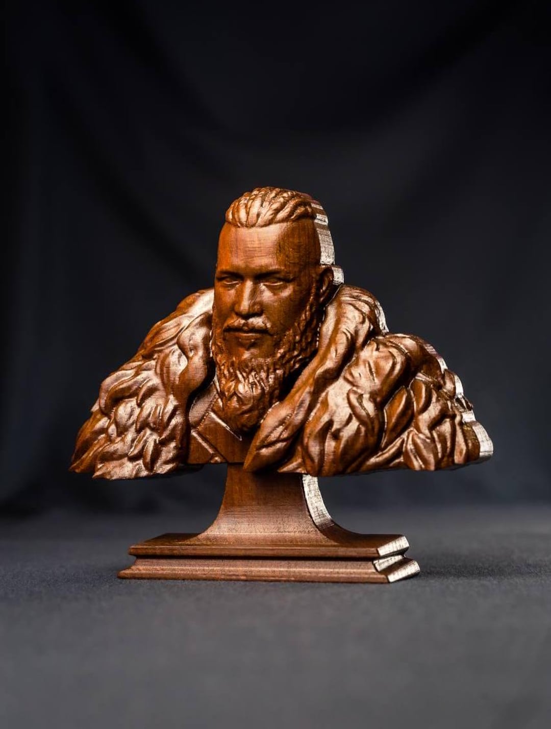 Wooden Statue of Ragnar Lothbrok, Hero of the Series Vikings - Etsy