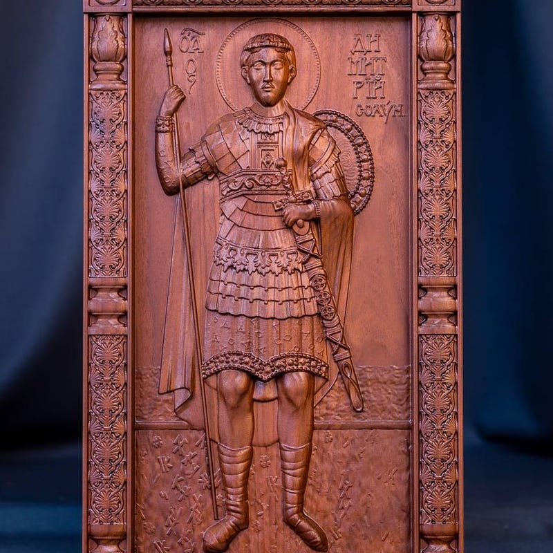 Icon of St. Demetrius - Etsy UK