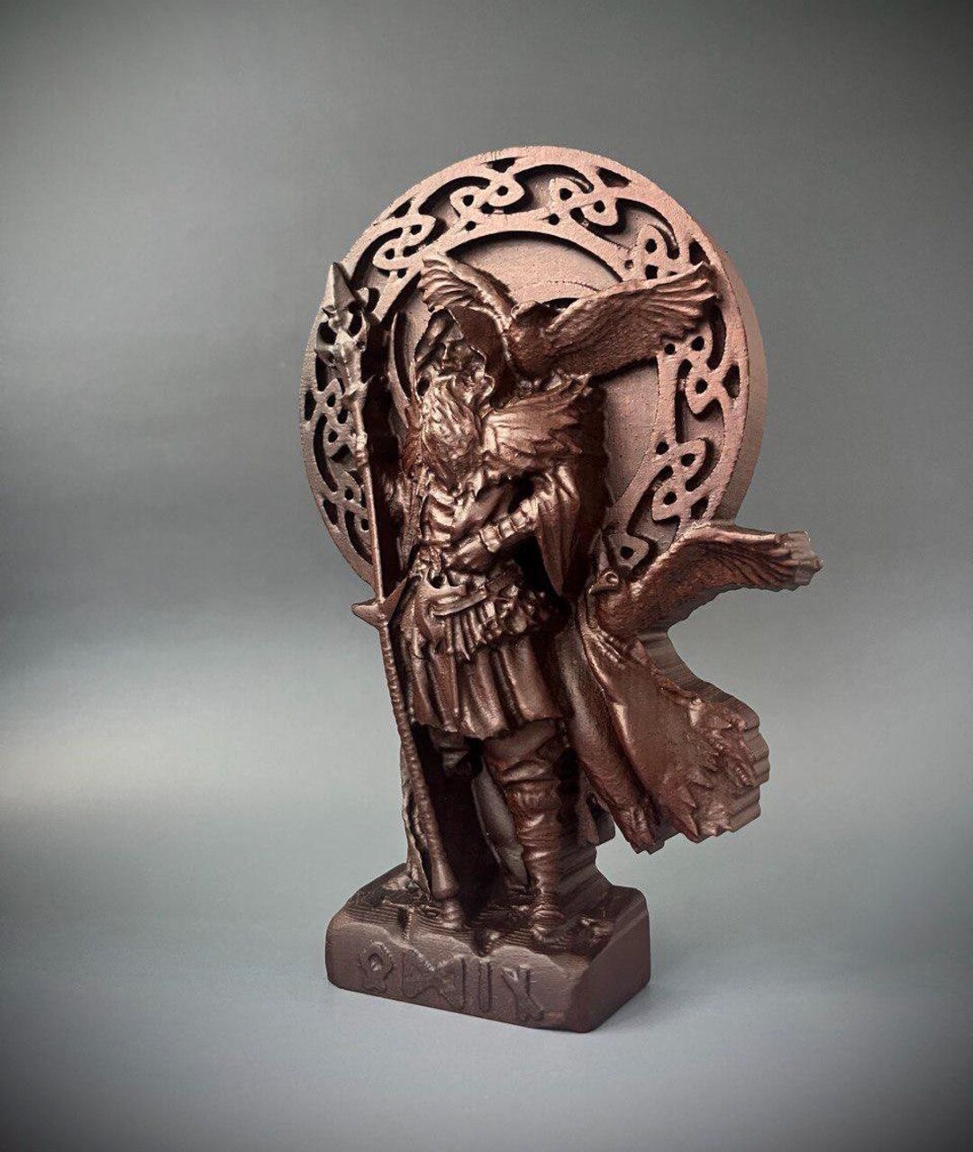 Odin Wooden Statue, Statuette of the God Odin - Etsy