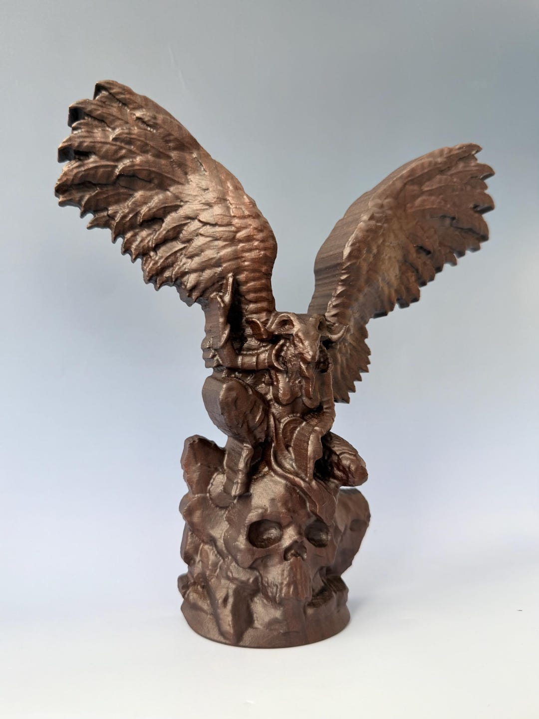 Baphomet Wooden Statue – Symbol of Balance & Enlightenment - Etsy