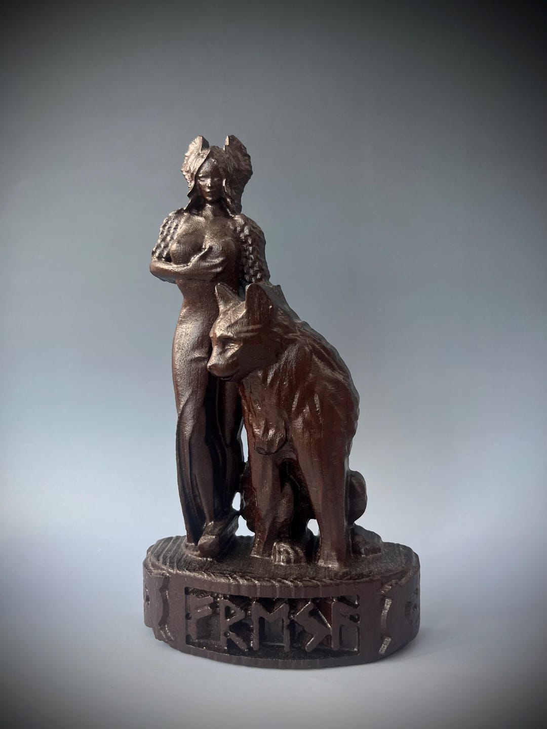 Freya Wooden Statue, Statuette of the Goddess Freya - Etsy