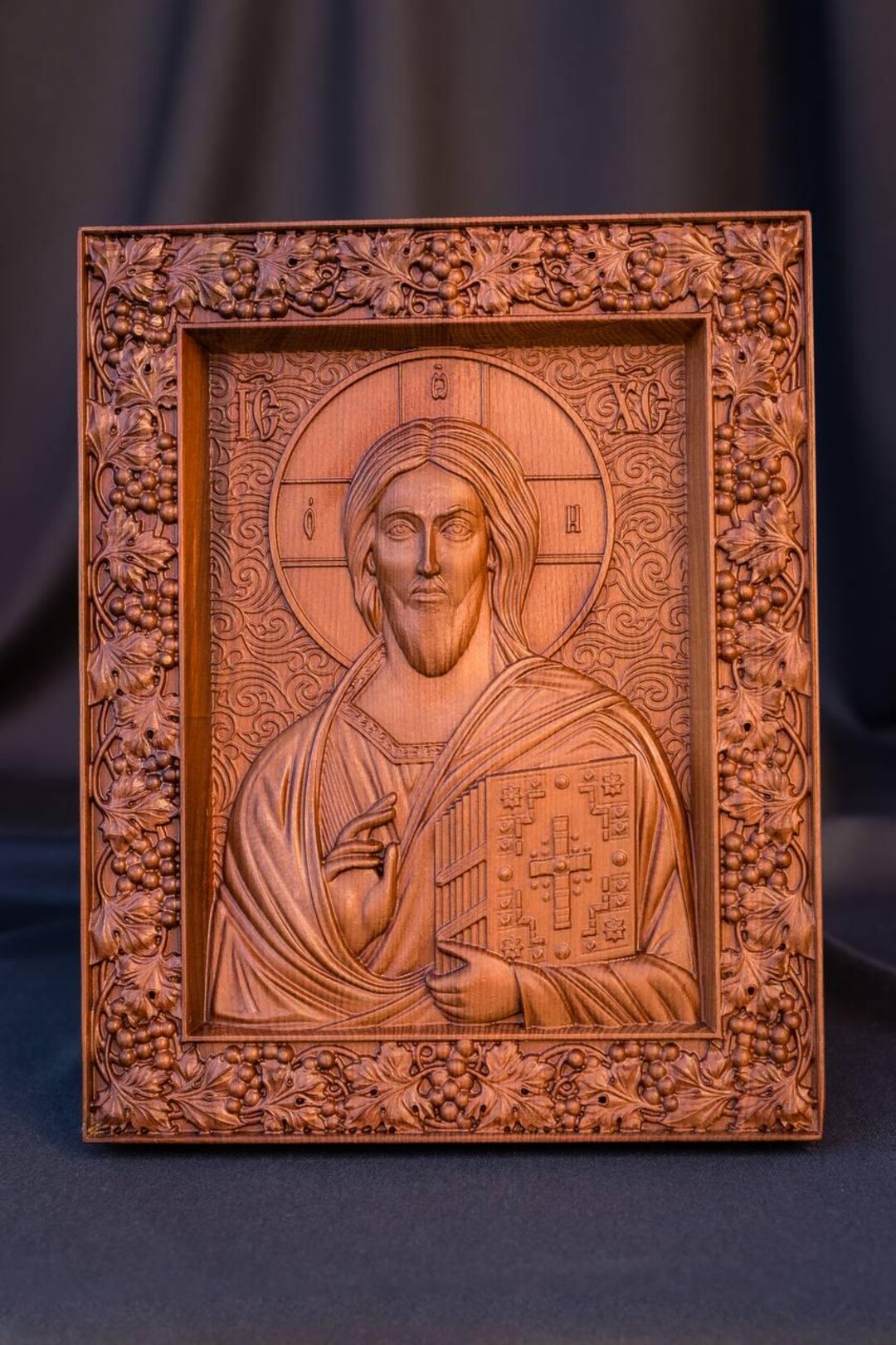 Wooden Icon of Jesus Christ: Thermo-treated Beech Wall Plaque - Etsy