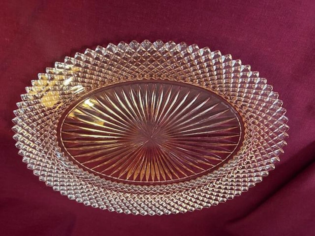 Pink Depression Glass Miss America Pattern Medium Platter - Etsy