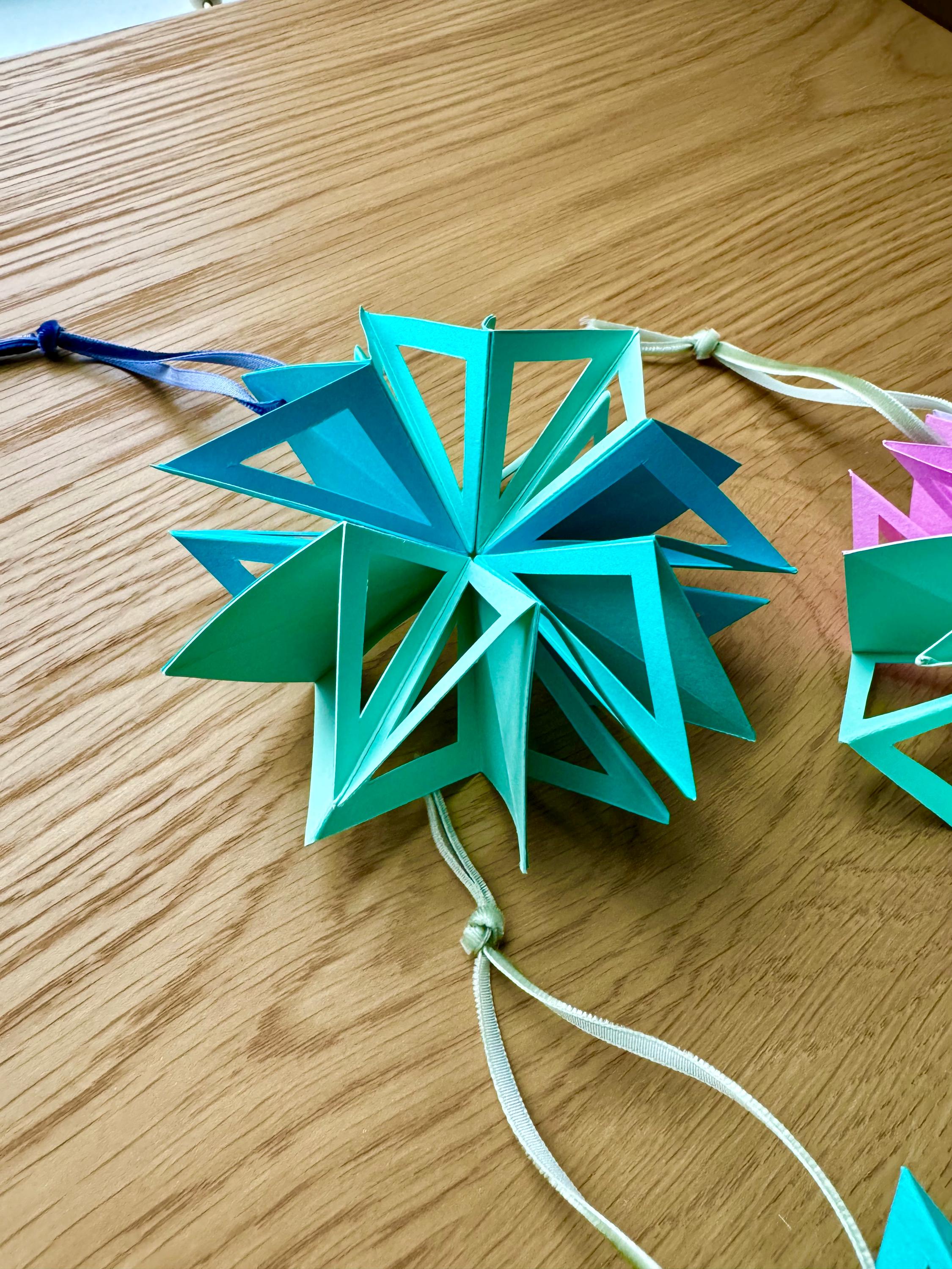 Paper Star Cut Out Ornaments - Set of 3 - Etsy