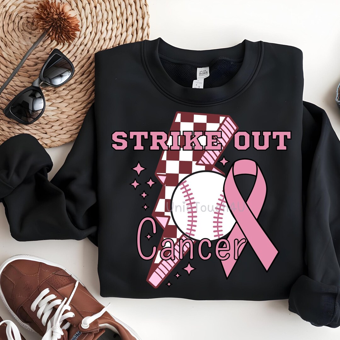 Breast Cancer Png, Strike Out Baseball/softball Breast Cancer PNG ...