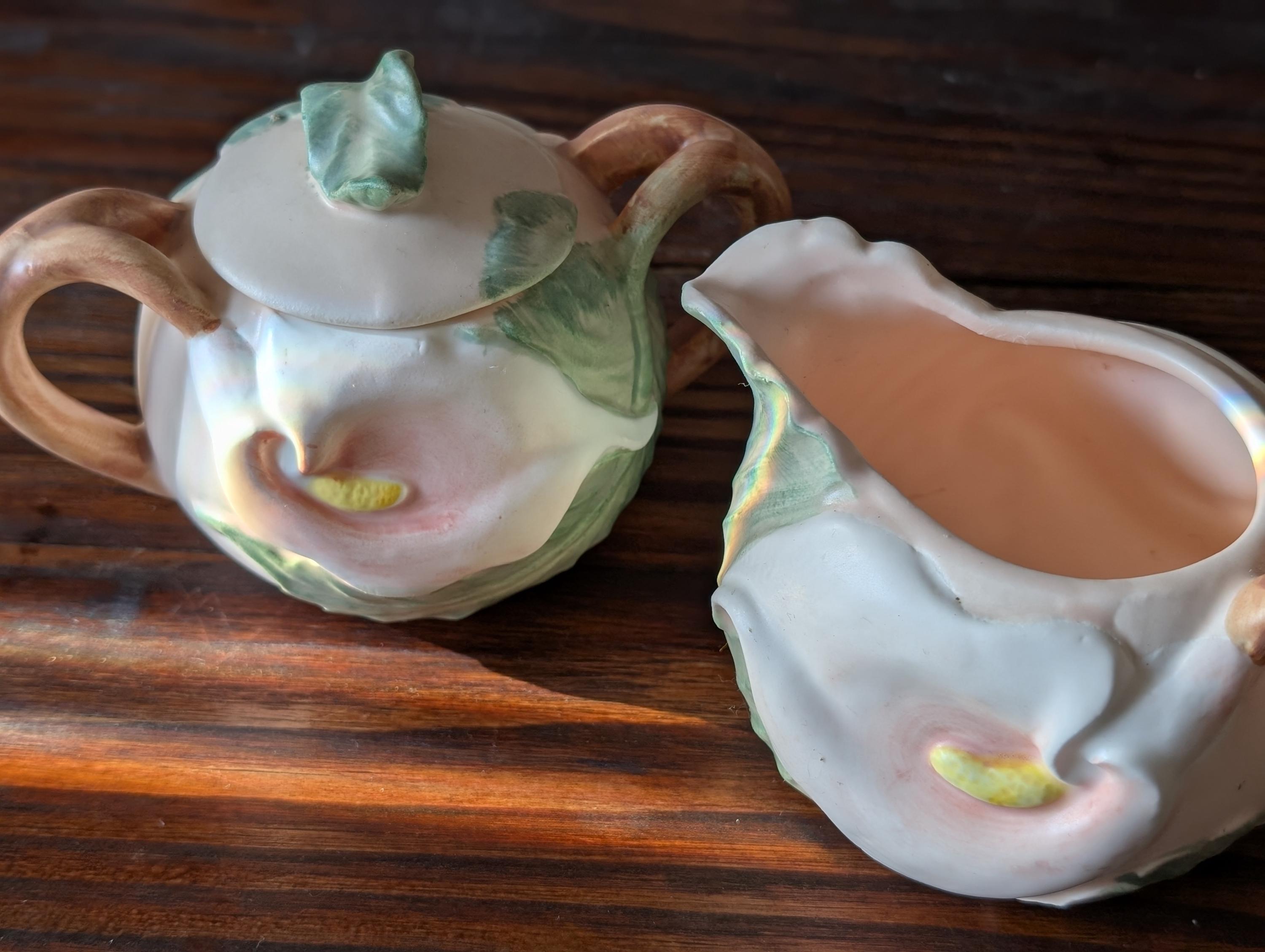 Fitz and Floyd 1987 Calla Lily Cream and Sugar Set - Etsy