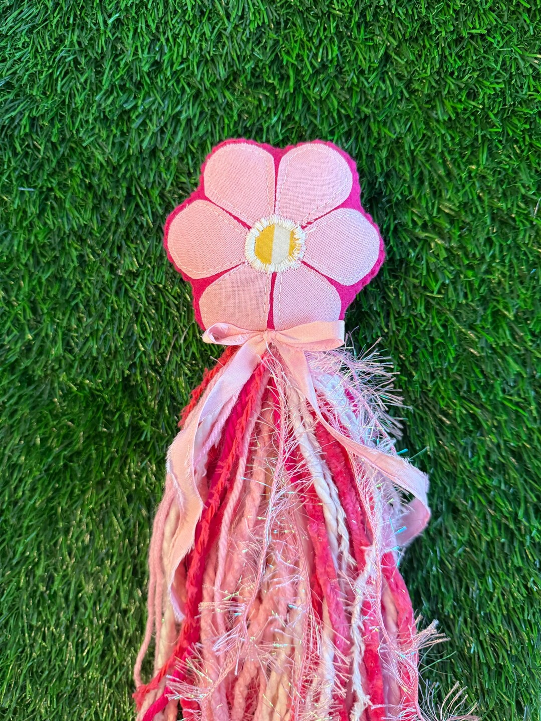 Flower Wand // Pink Spring Wand // Felt Wand - Etsy