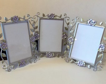 Silver metal frame | Etsy