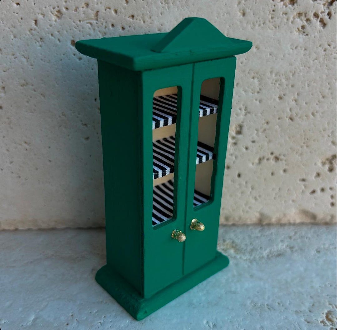 Miniature Dollhouse Cabinet - Etsy