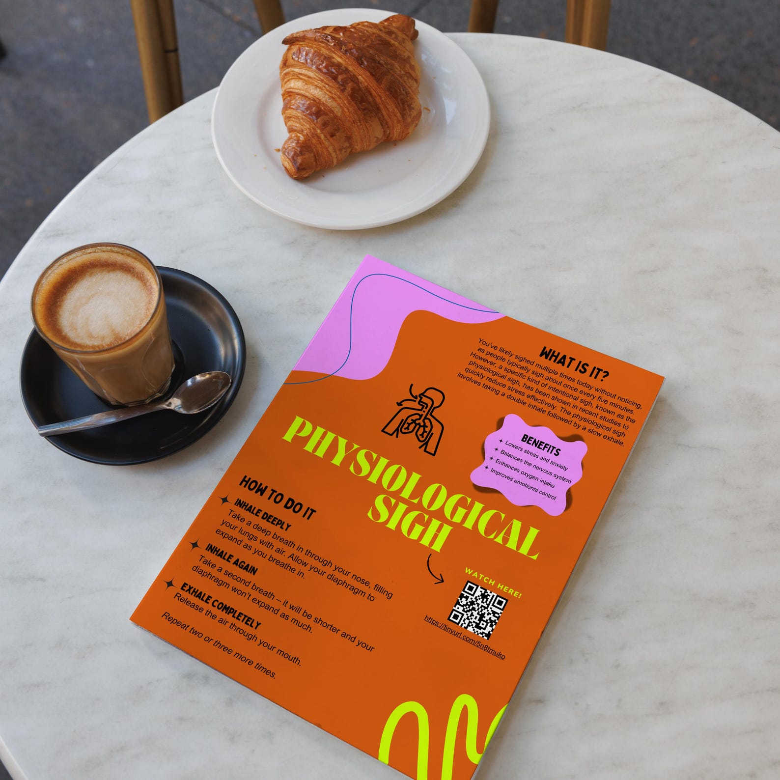 Physiological Sigh Poster, Breathing Exercise, Therapy, Mindfulness ...