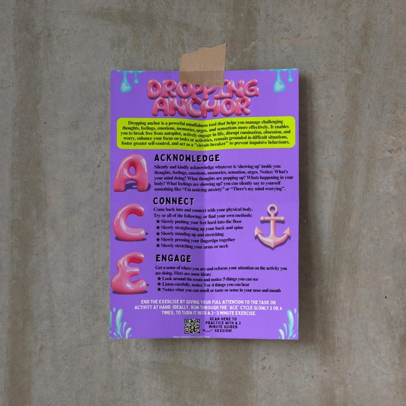 Acceptance and Commitment Therapy, Dropping Anchor Mindfulness ...