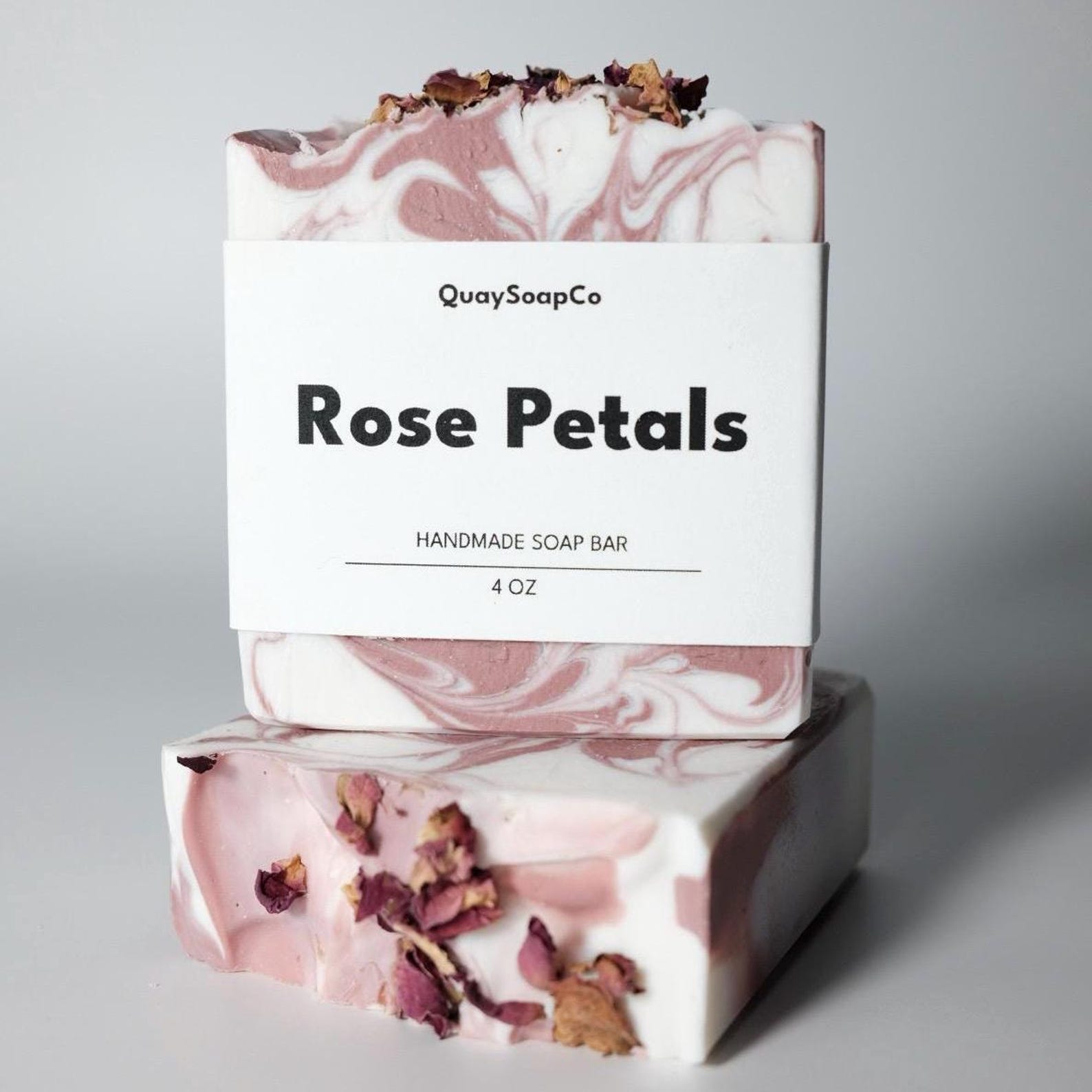 Rose Petals Handmade Soap Bar - Rose Scented Handmade Soap - Natural ...