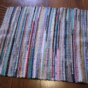 Old Fashioned Multi Color Hit and Miss Rag Rug - Etsy