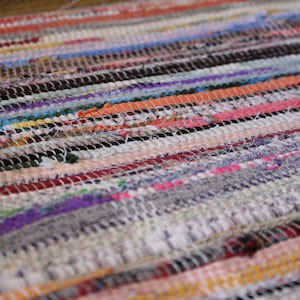 Old Fashioned Multi Color Hit and Miss Rag Rug - Etsy