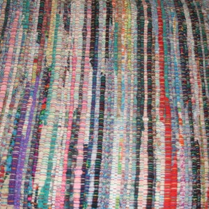Old Fashioned Multi Color Hit and Miss Rag Rug - Etsy