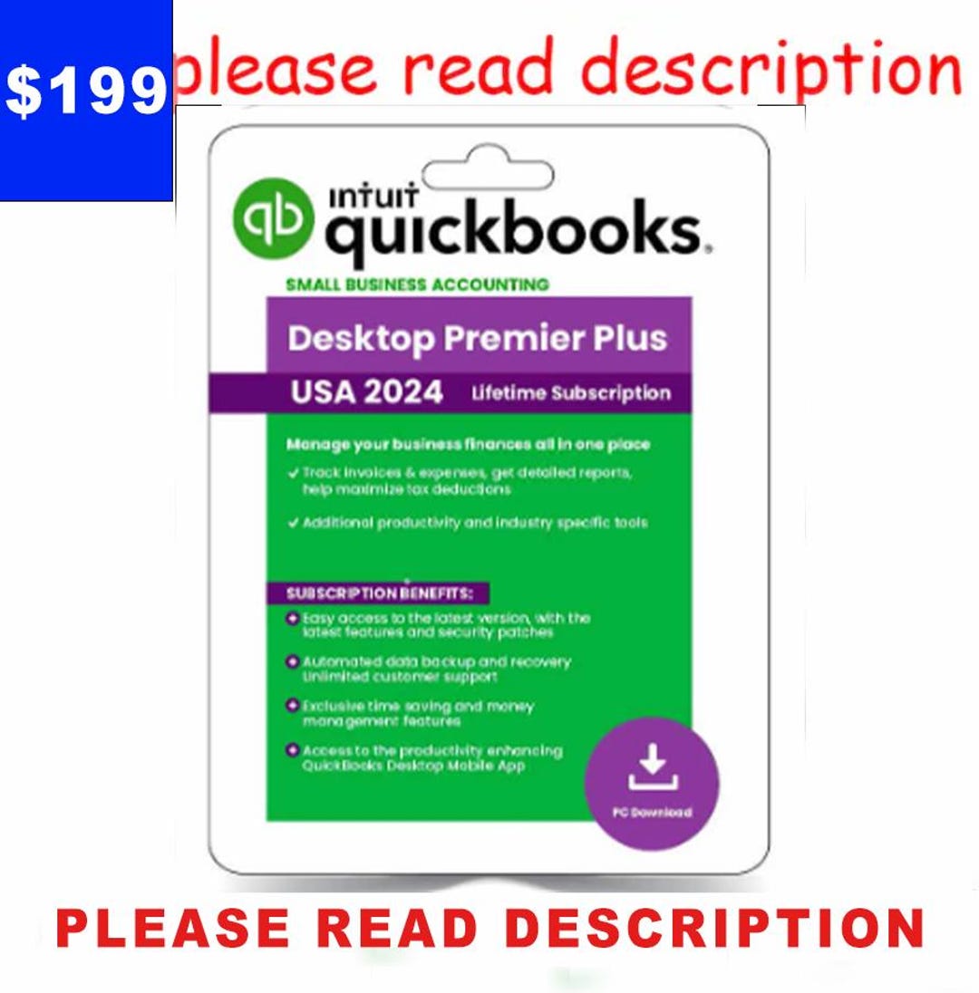 Quickbooks Desktop Premier Plus 2024 Lifetime Activation - Etsy