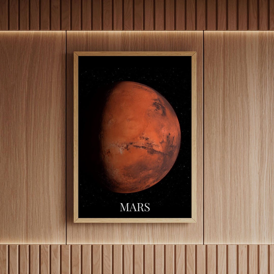 Mars, Digital Download, Printables, Astronomy, Night Sky, Red Planet ...