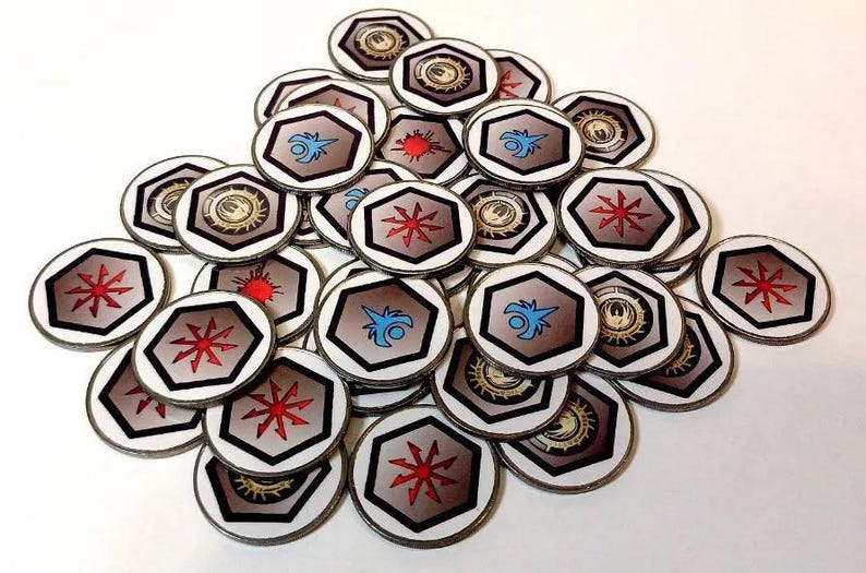 Battlestar Galactica Tokens – Base Game & All Expansions. HANDMADE ...