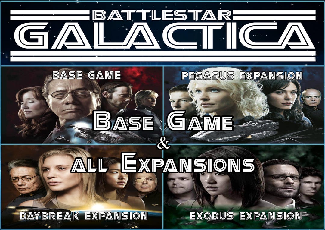 Handmade!!! Battlestar Galactica FULL GAME! Base Game and ALL ...