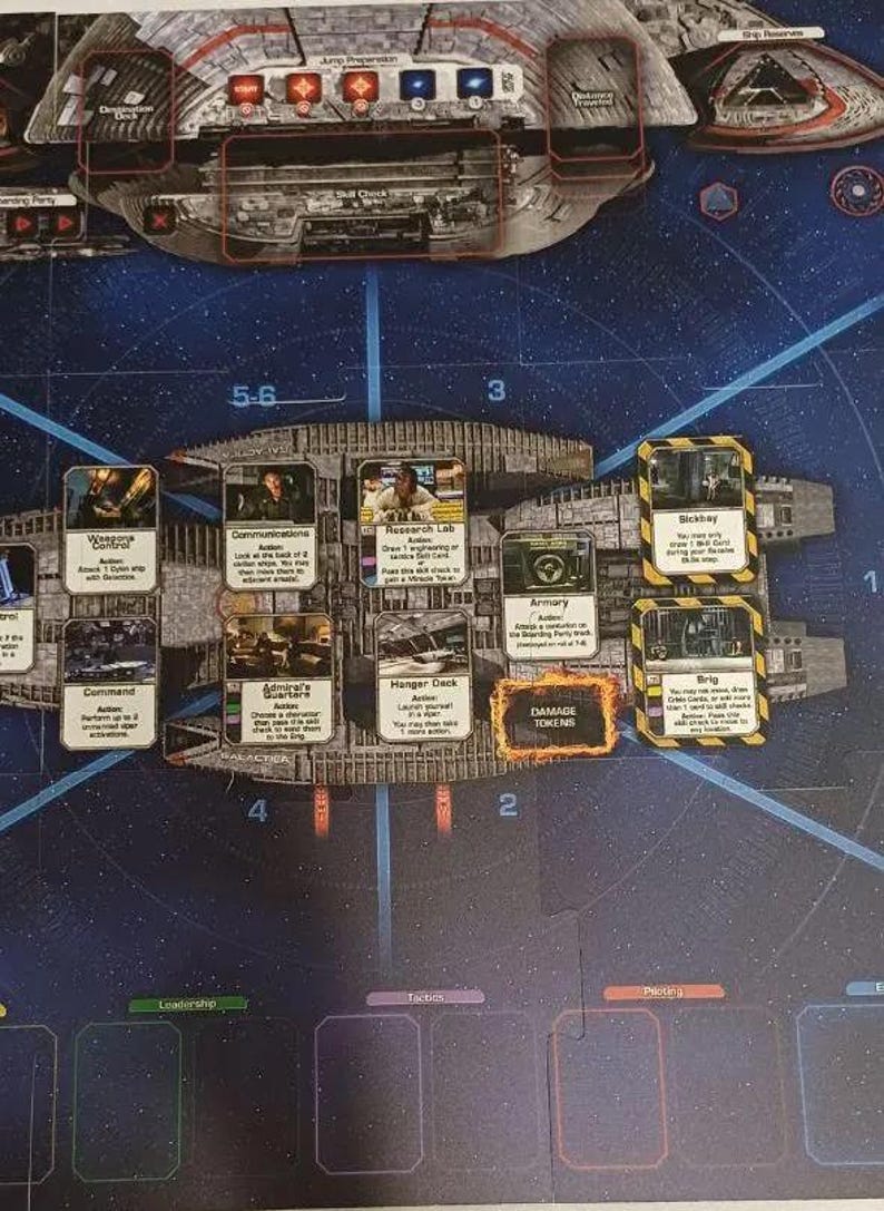 Battlestar Galactica - Combined Map With ALL Expansions, Including ...