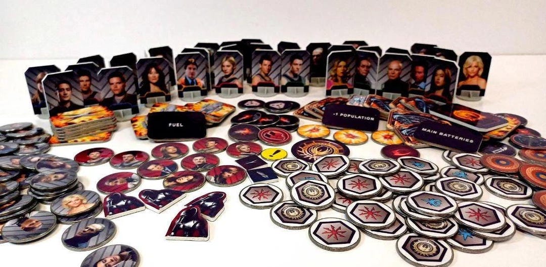 All Tokens for Battlestar Galactica - Tokens for the Base Game and for ...