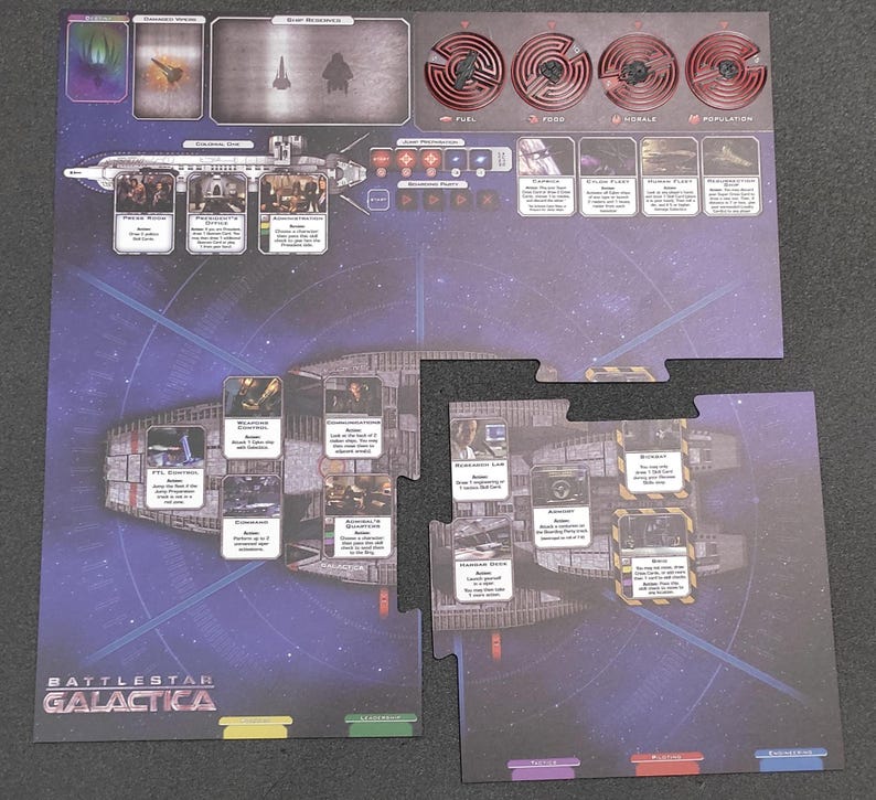 Battlestar Galactica - Combined Map With ALL Expansions, Including ...
