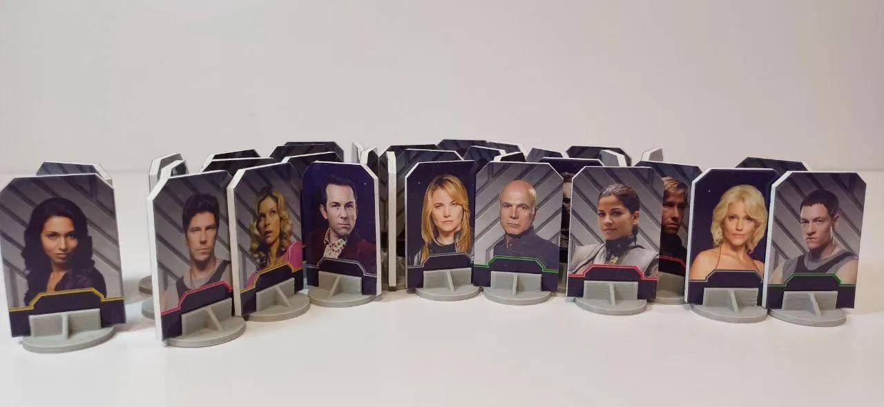 Battlestar Galactica Tokens – Base Game & All Expansions. HANDMADE ...