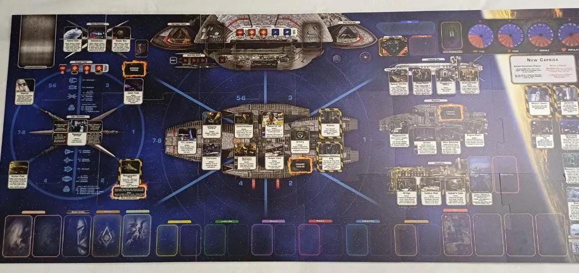Battlestar Galactica - Combined Map With ALL Expansions, Including ...